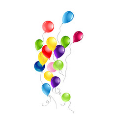 Bright holiday balloons isolated Royalty Free Vector Image