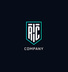 Letter rc wedding monogram logo design Royalty Free Vector