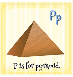 Alphabet tracing worksheet with letter p and p Vector Image