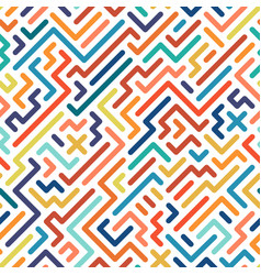 Colorful square seamless geometric pattern Vector Image