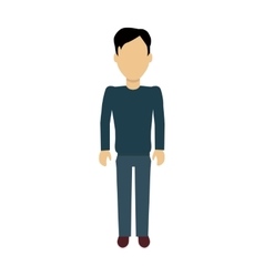 Man Character Template Royalty Free Vector Image