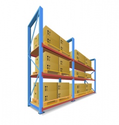 Storage racks Royalty Free Vector Image - VectorStock