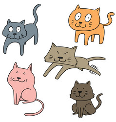Set cats Royalty Free Vector Image - VectorStock