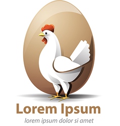 Chicken egg Royalty Free Vector Image - VectorStock