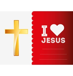 I love jesus design Royalty Free Vector Image - VectorStock