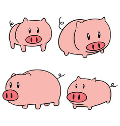 Hand-drawn of elf riding on a pig Royalty Free Vector Image