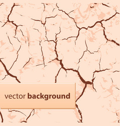 Cracked clay ground - seamless pattern Royalty Free Vector