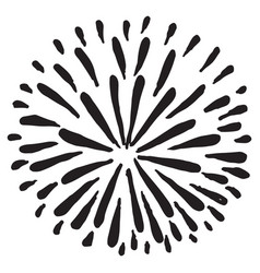 Doodle design element hand drawn spark Royalty Free Vector