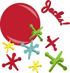 Jacks Game Royalty Free Vector Image - VectorStock