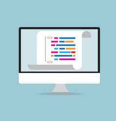 Program coding concept Royalty Free Vector Image