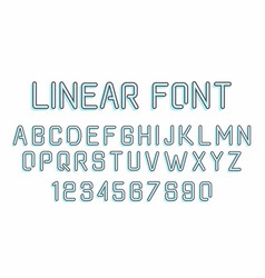 Multiline font Royalty Free Vector Image - VectorStock