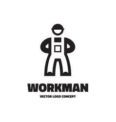 Workman construction icon Royalty Free Vector Image