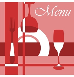 Red Restaurant Menu Royalty Free Vector Image - VectorStock