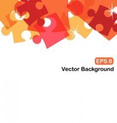 Abstract puzzle shape Royalty Free Vector Image