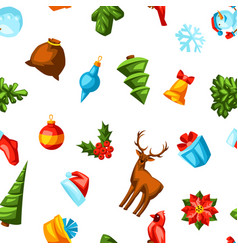 Christmas seamless pattern with balls Royalty Free Vector