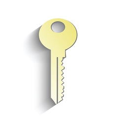 Gold key Royalty Free Vector Image - VectorStock