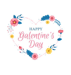 Happy galentines day on february 13th Royalty Free Vector