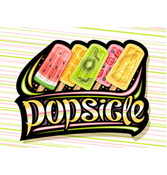 Set fruit popsicle Royalty Free Vector Image - VectorStock