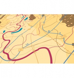 Countryside map Royalty Free Vector Image - VectorStock