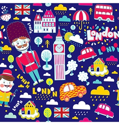 London travel elements Royalty Free Vector Image