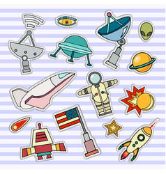 Cartoon of space Royalty Free Vector Image - VectorStock