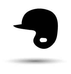 Baseball helmet icon Royalty Free Vector Image