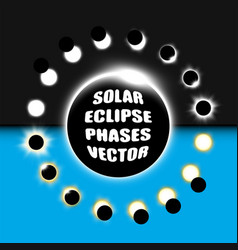 Lunar and Solar eclipse Royalty Free Vector Image