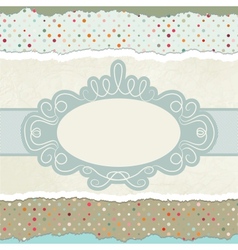 Vintage pattern card Royalty Free Vector Image