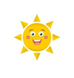 Funny sunny Royalty Free Vector Image - VectorStock