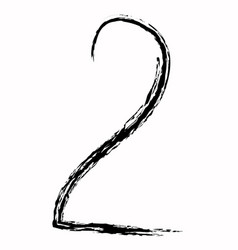 Funny cartoon numbers-2 Royalty Free Vector Image