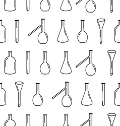 Scientific laboratory in biology seamless pattern Vector Image