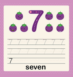 Flash card collection for numbers Royalty Free Vector Image