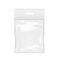 Blank of transparent plastic pocket Royalty Free Vector