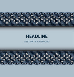 Jeans stripe with spangles Royalty Free Vector Image