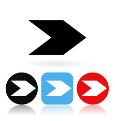 Black arrow fast speed sign Royalty Free Vector Image