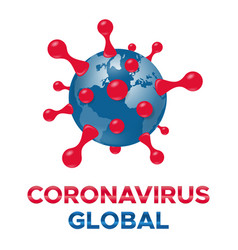 Coronavirus molecule cell icon 3d Royalty Free Vector Image