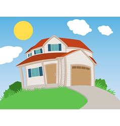 Cartoon kids sign home sweet home Royalty Free Vector Image