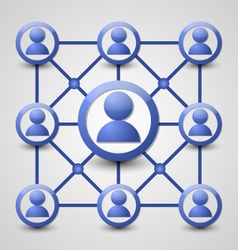 Social network icon Royalty Free Vector Image - VectorStock