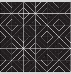 Abstract black triangles border pattern on white Vector Image