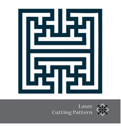 Modern laser cut panel gate design Royalty Free Vector Image