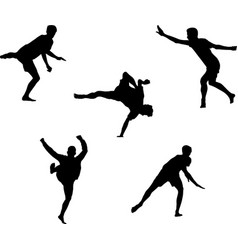 Man doing squat tuck jump exercise Royalty Free Vector Image