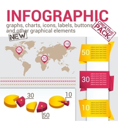Elements and icons of infographics Royalty Free Vector Image