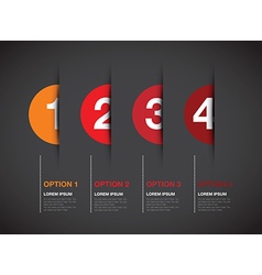 Red option background Royalty Free Vector Image