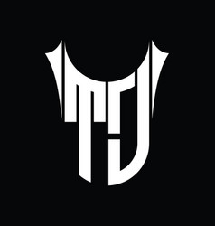 Jt logo monogram with diamond shape design Vector Image