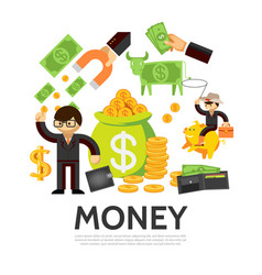 Money set Royalty Free Vector Image - VectorStock