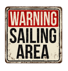 Ahoy vintage rusty metal sign Royalty Free Vector Image