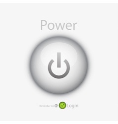 Power login page Royalty Free Vector Image - VectorStock