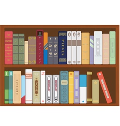 Cartoon texture of different books Royalty Free Vector Image