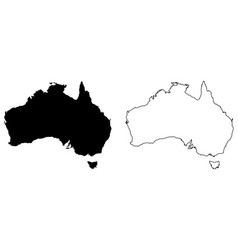 Australia map design australian traditional Vector Image