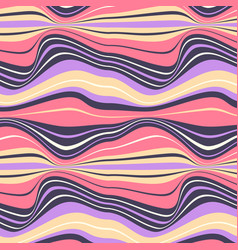 Hand drawn wavy pattern design Royalty Free Vector Image